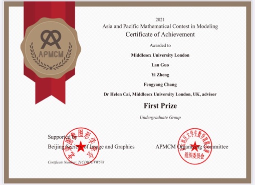 MDX student teams triumph in mathematical modelling and business case ...